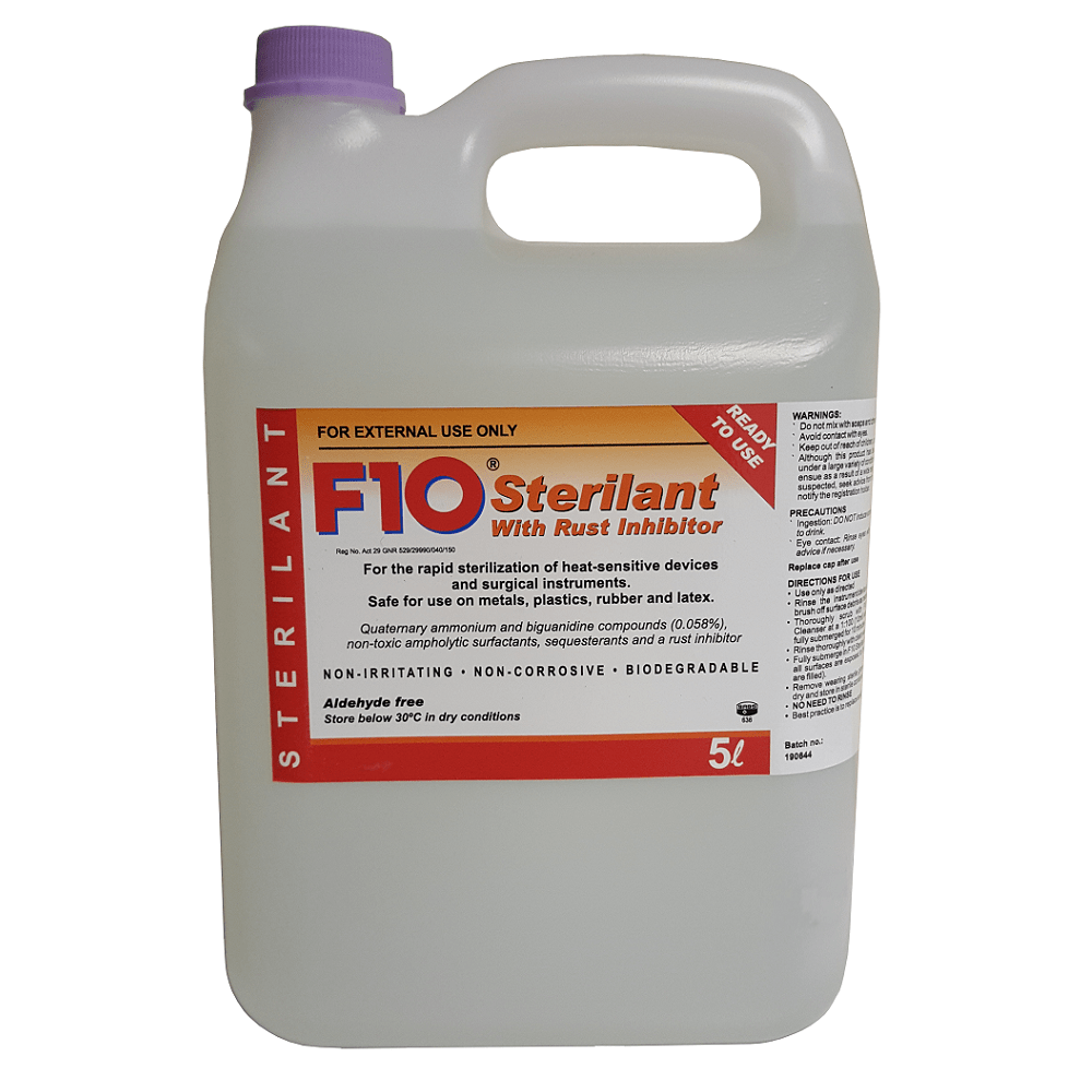 F10 Ready To Use Cold Sterilant With Rust Inhibitor 5 L f10-ready-to-use-cold-sterilant-with-rust-inhibitor-5-l