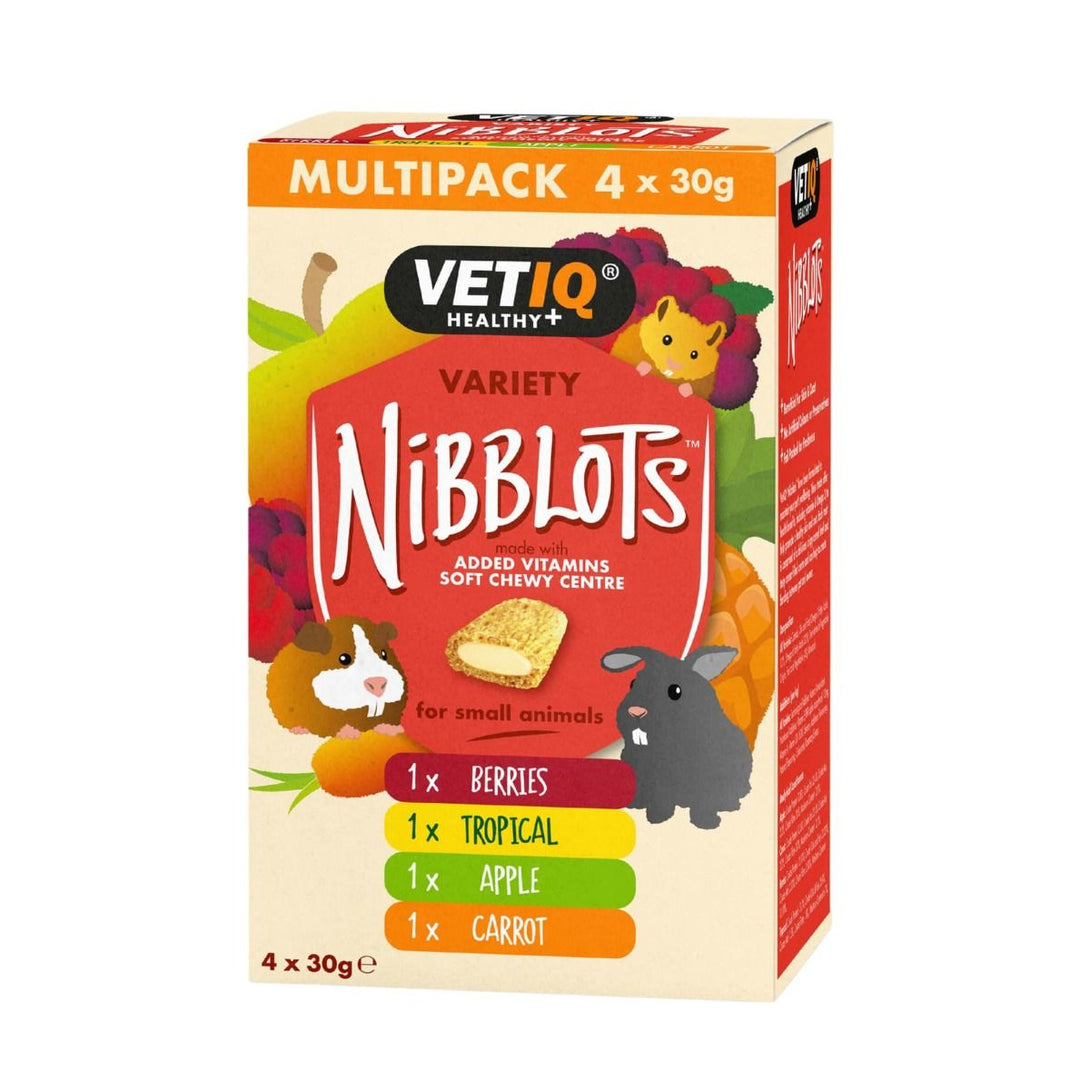 VETIQ Nibblots Small Animals Treats 4 x 30g Variety Pack