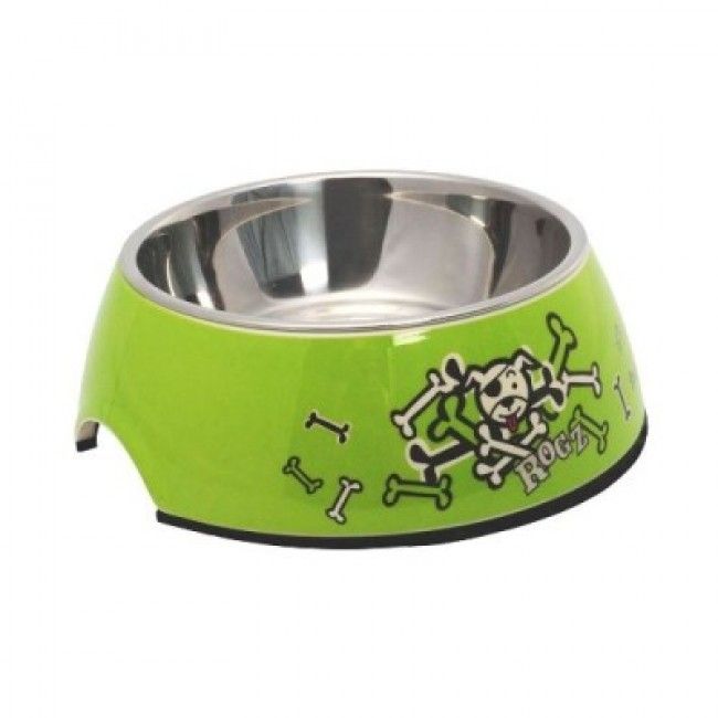 Rogz Lime Bone Bubble Dog Bowl - 700ML