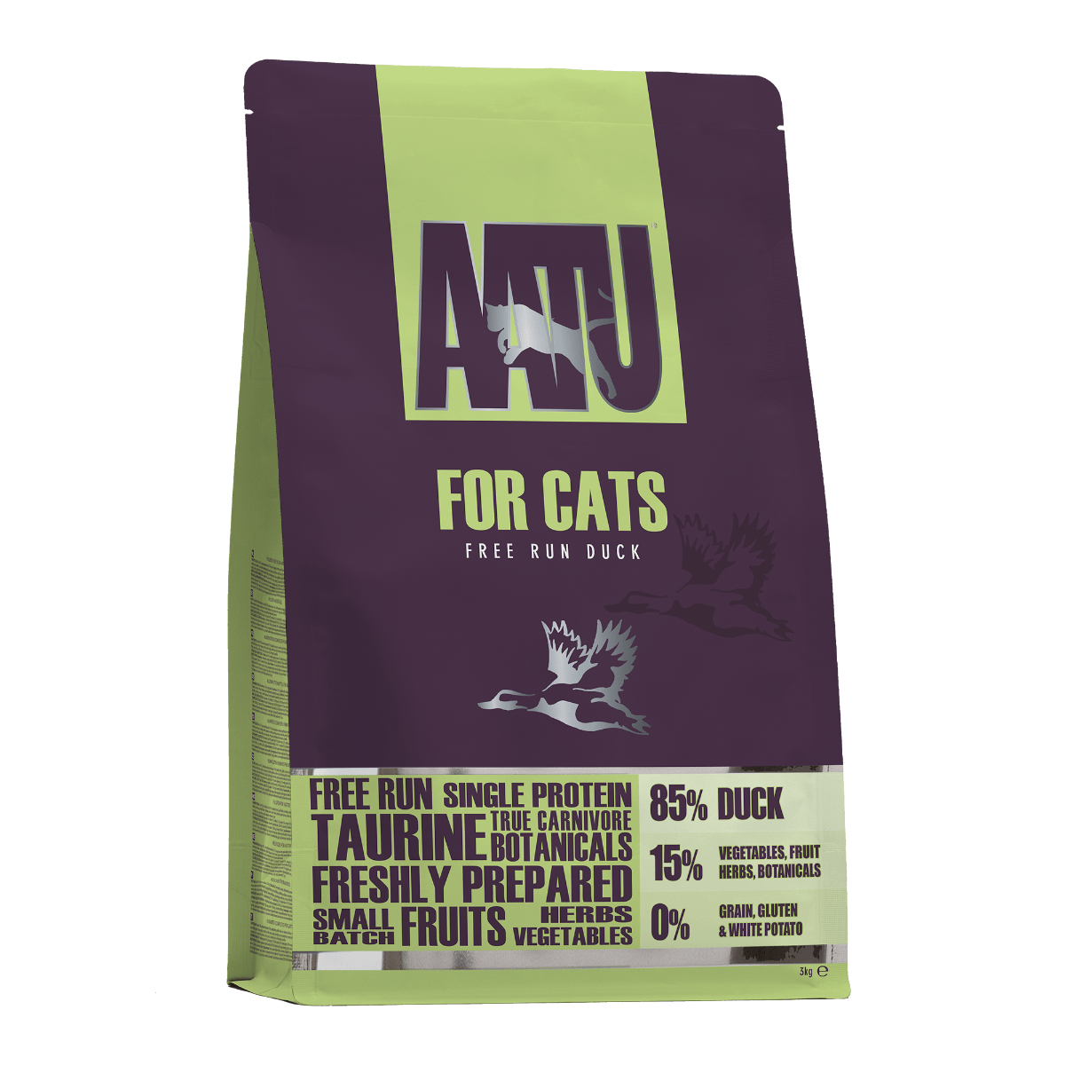 AATU Free Run Duck Dry Cat Food 3kg - 3kg