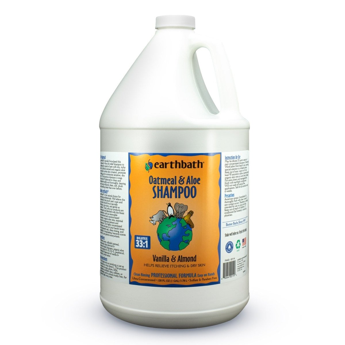 earthbath® Oatmeal & Aloe Shampoo, Vanilla & Almond, Helps Relieve Itc
