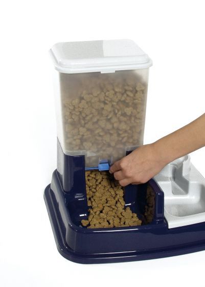 Flamingo Dry Food & Water Dispenser Duo Max Feeder - OS