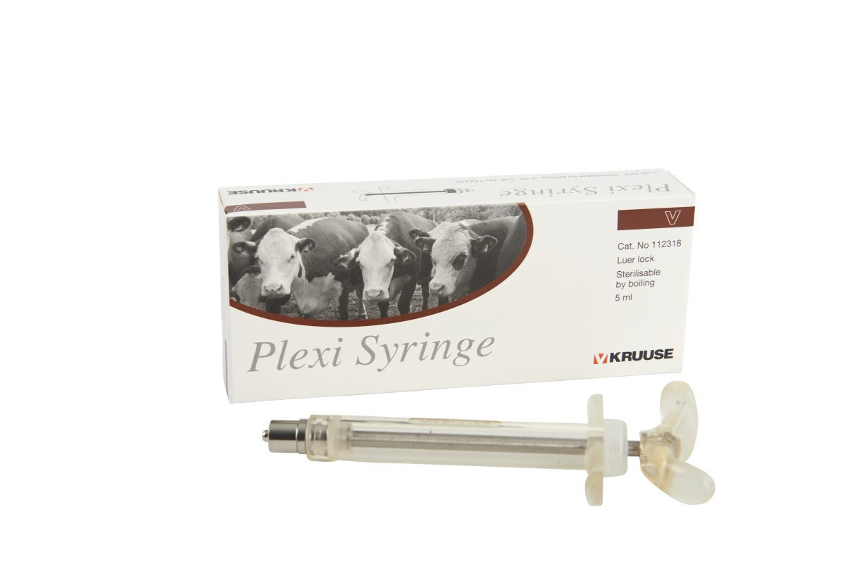 KRUUSE plexi syringe, luer lock, 5 ml
