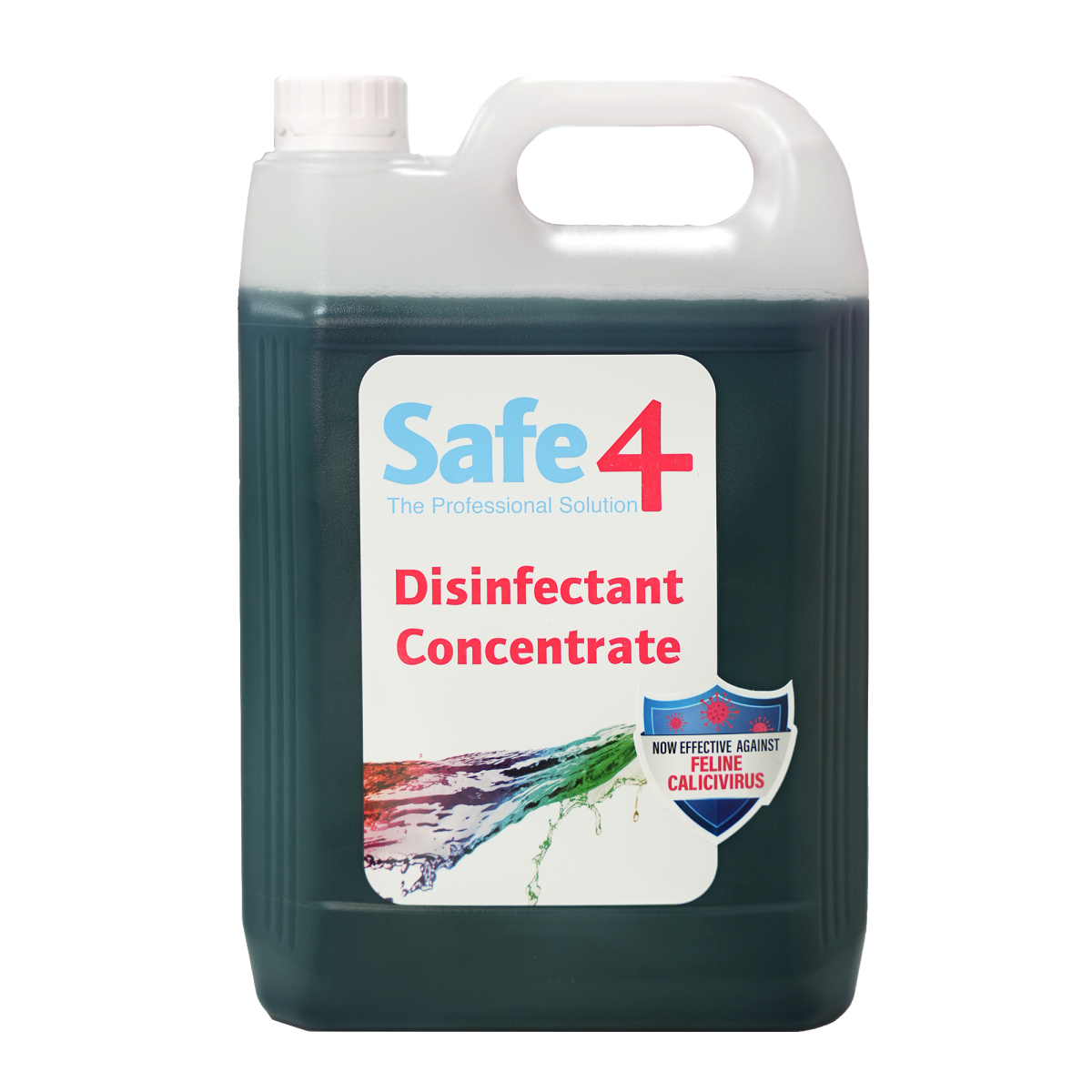 Safe4 Concentrated Disinfectant Cleaner, Apple Scent, Enhanced Formula