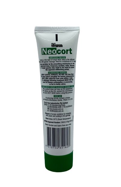 ilium Neocort - Topical skin treatment for dogs, cats, horses, and livestock 50 grams | Shopivet